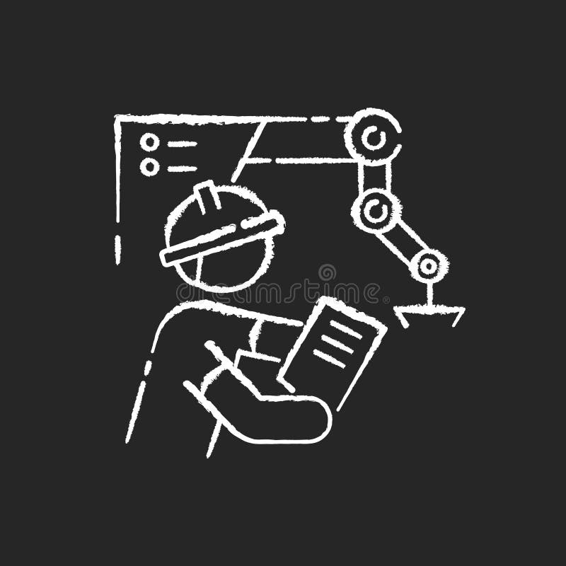 Project Engineer Black Glyph Icon Stock Vector - Illustration of ...