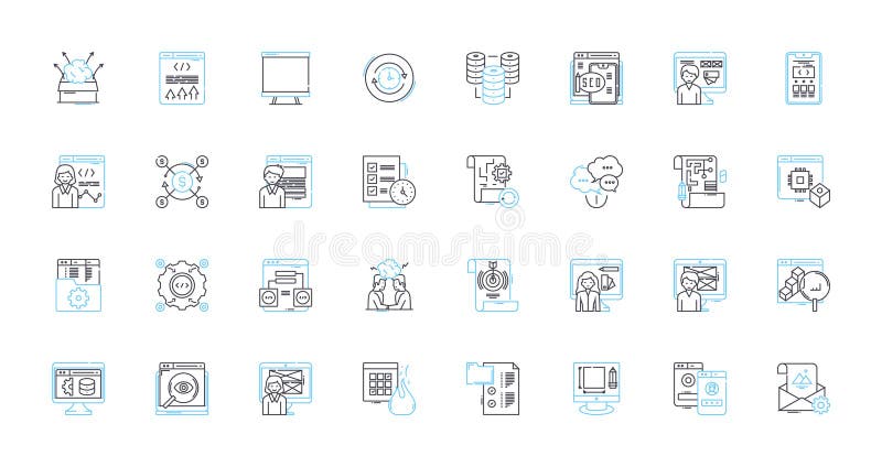 Implementation Planning Line Icon, Outline Symbol, Vector Illustration, Concept Sign Stock ...