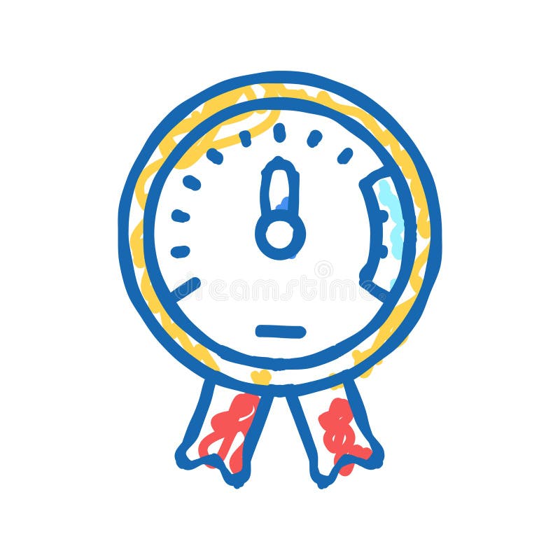 Project Execution on Time Icon Doodle Illustration Stock Illustration ...