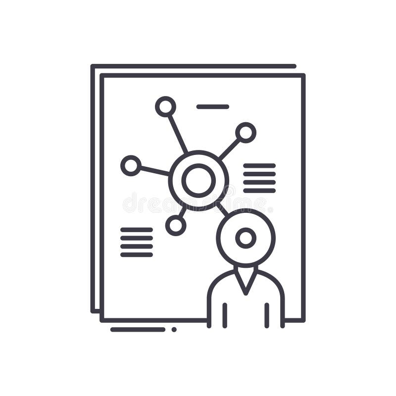 Project Features Icon, Black Vector Sign with Editable Strokes, Concept ...