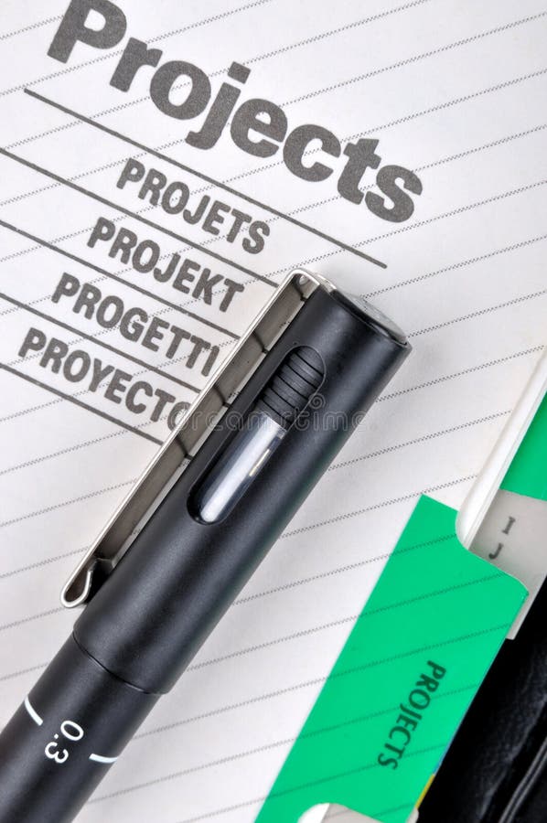 Project file and pen stock image. Image of project, book - 18550013