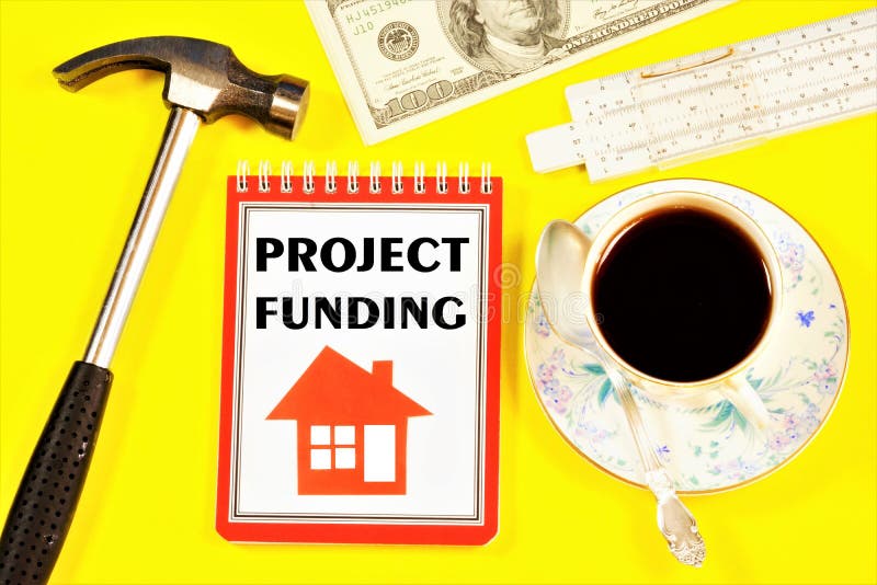 Project Financing - Text Label in the Planning Notebook. Stock Photo ...