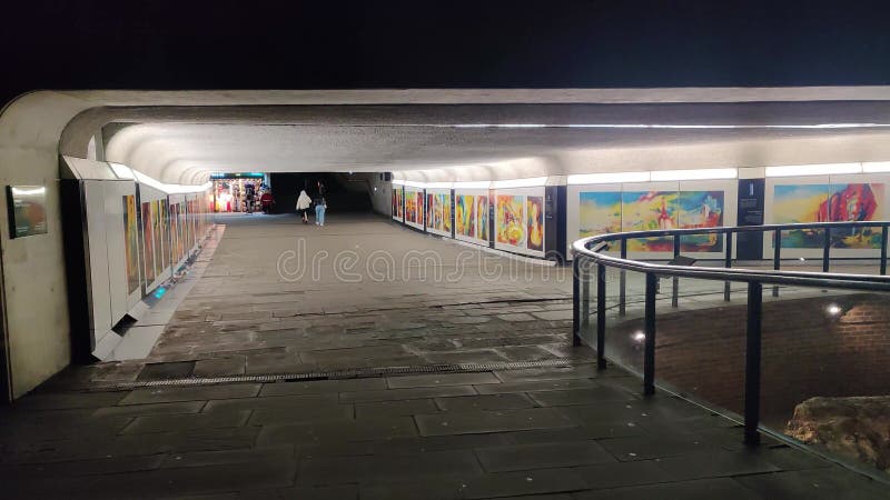 Tower Bridge Entrance Underground Passage from Tower Hill Station Stock ...