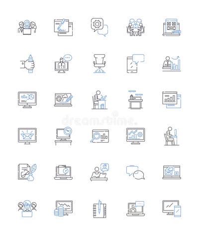 Project Framework Line Icons Collection. Methodology, Framework ...
