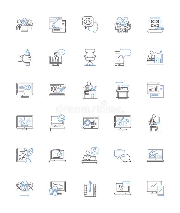 Project Framework Line Icons Collection. Methodology, Framework ...