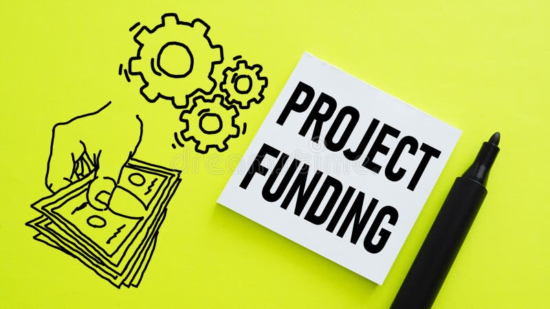 Project Funding is Shown Using the Text Stock Image - Image of invest ...