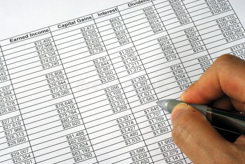 Project the Future Income and Capital Gains Stock Image - Image of ...