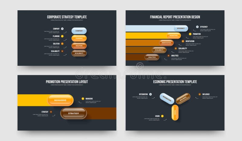 Project Growth 4 5 2 3 Element Diagram Slide Layout Collection. Stock ...