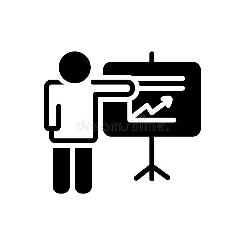 Black Solid Icon for Project, Activity and Venture Stock Vector ...