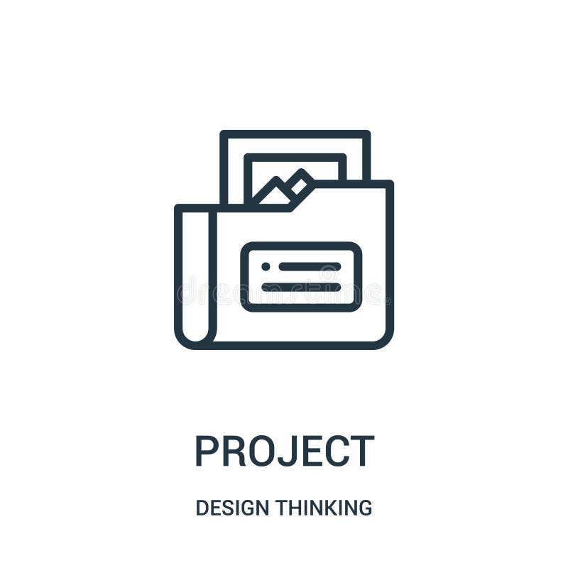 Project Icon Vector from Crowdfunding Collection. Thin Line Project ...