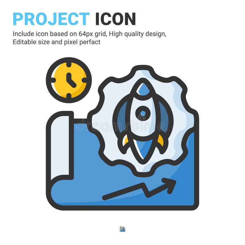 Vector Engineer Outline Icon Set for All Projects on Isolated White ...