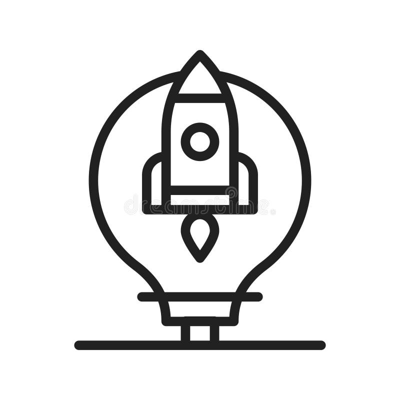 Project Idea Icon Image. stock vector. Illustration of light - 281199894