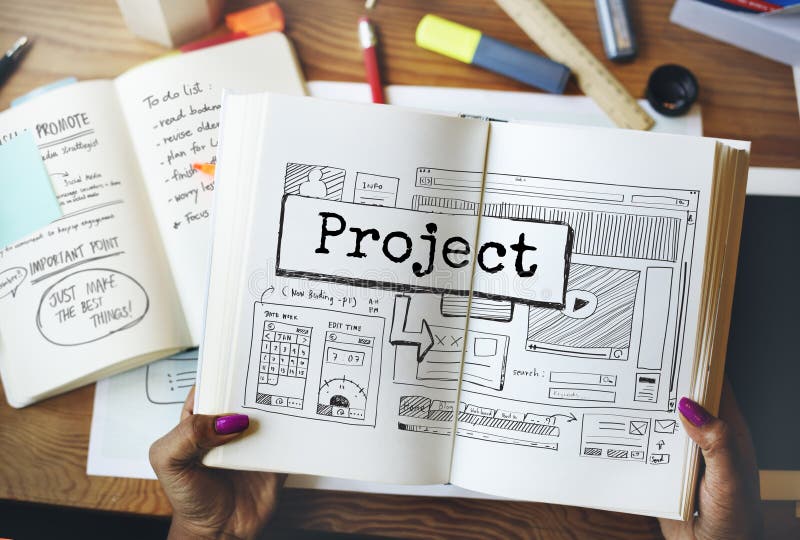 Project Idea Website Scheme Plan Concept Stock Image - Image of concept ...