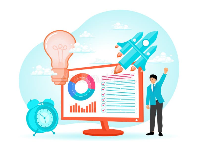 Project Implementation, Initiation and Closure Stock Vector ...