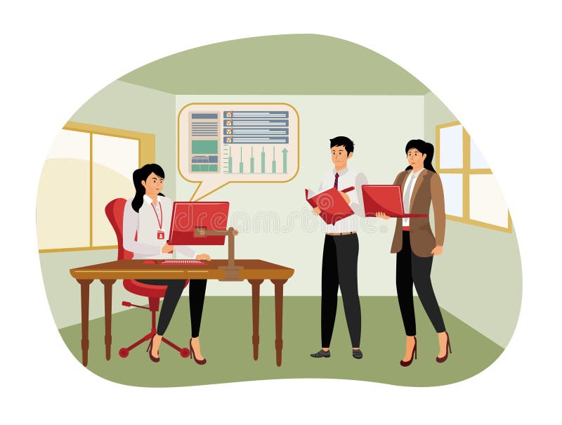 Project Implementation. Professional Team Collaboration in Office ...