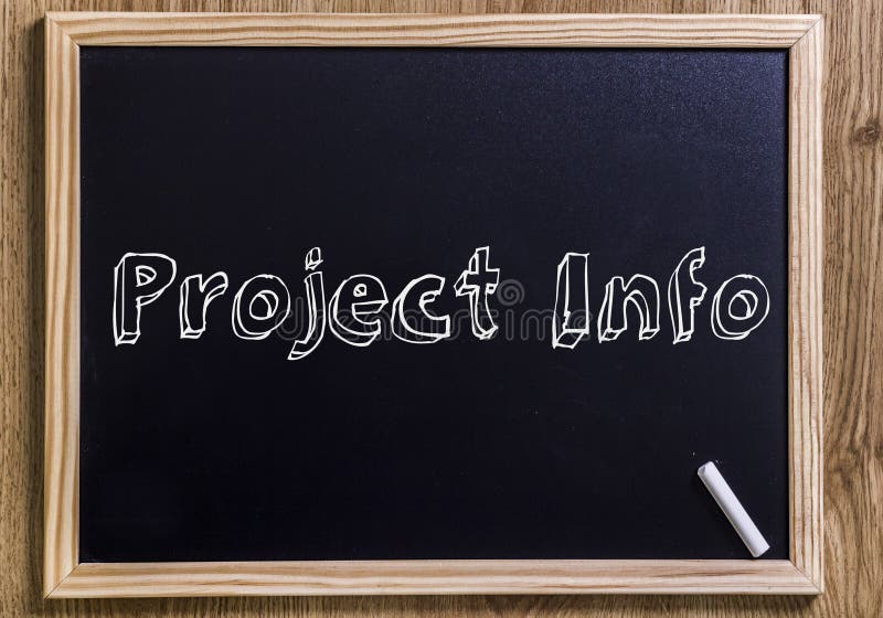 Project Info stock image. Image of chalkboard, company - 54981657