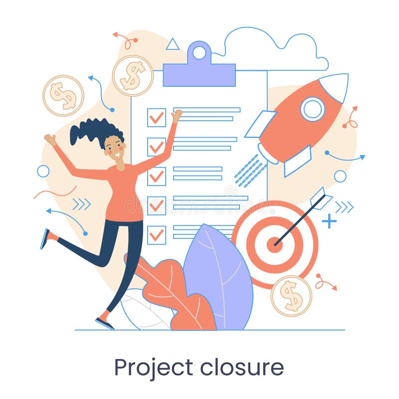 Project Initiation, Project Closure, Deadline Concept. Business ...