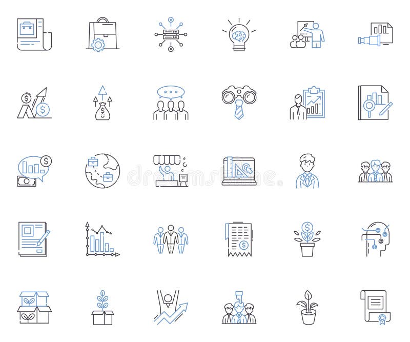 Project Insights Line Icons Collection. Analysis, Strategy, Innovation ...