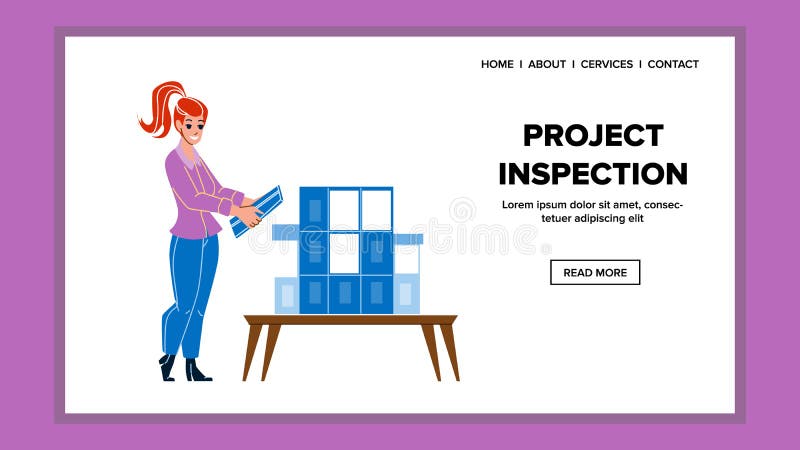 Project inspection vector stock vector. Illustration of project - 239424023