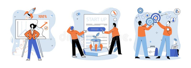 Project Launch. a Development Project Idea, Foundation Stone of ...