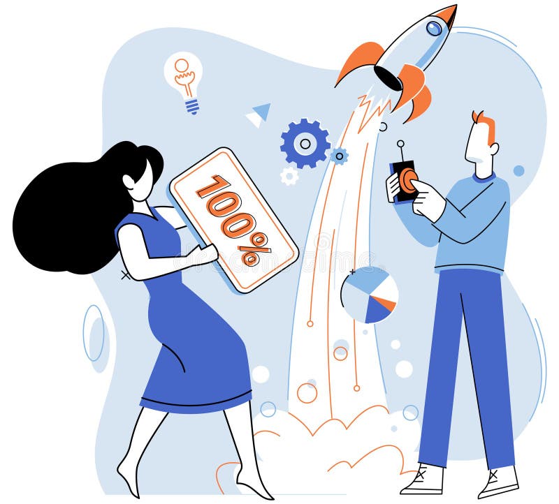 Project Launch. a Development Project Idea, Spark that Clight Up Torch ...