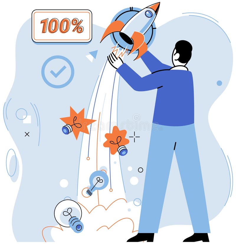 Project Launch. Project Launch Startup, Exciting Embarkation into World ...