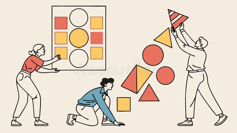 Project Launch: Team Building and Strategic Progress, Vector Design ...