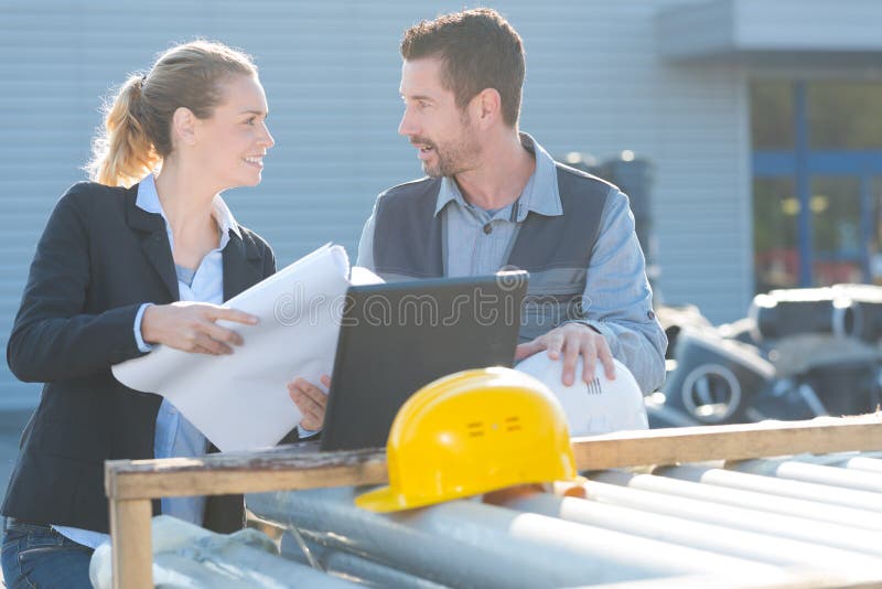 Project Leader at Building Site Stock Photo - Image of skilled ...