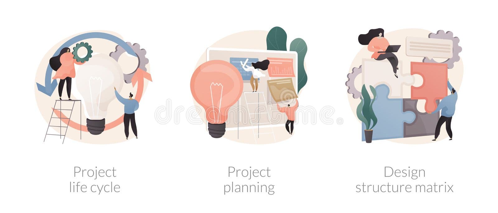 Project Life Cycle Abstract Concept Vector Illustration. Stock Vector ...