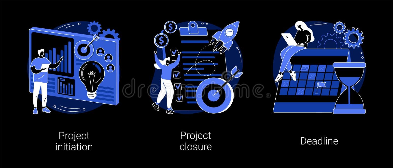 Project Lifecycle stock illustration. Illustration of creative - 101958435