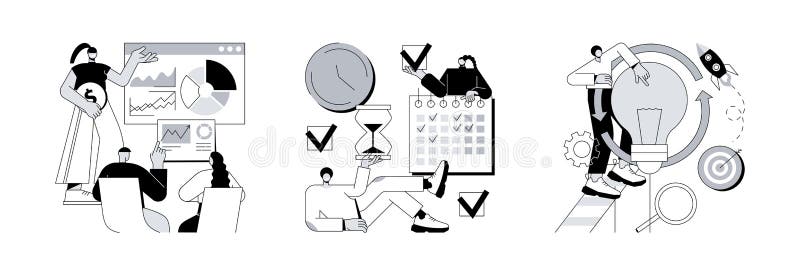 Project Management Abstract Concept Vector Illustrations Stock Vector