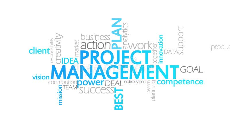 Project Management Animated Word Cloud, Text Design Stock Footage ...
