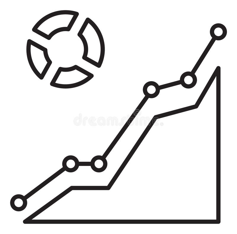 Project Management Charts, Statistics Vector Icon Illustration Stock ...