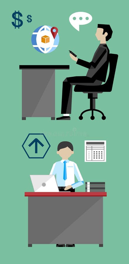 Project Management Business Multitasking Concept Stock Vector ...