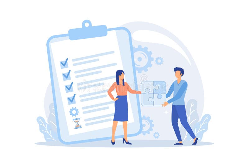 Project Management. Business Process and Planning, Workflow Organization Stock Vector ...