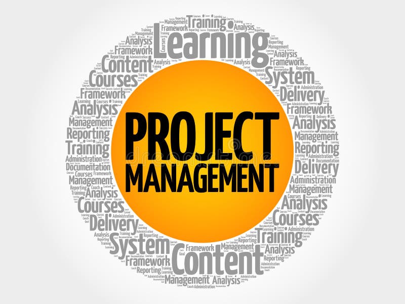 Project Management circle stock illustration. Illustration of implement ...