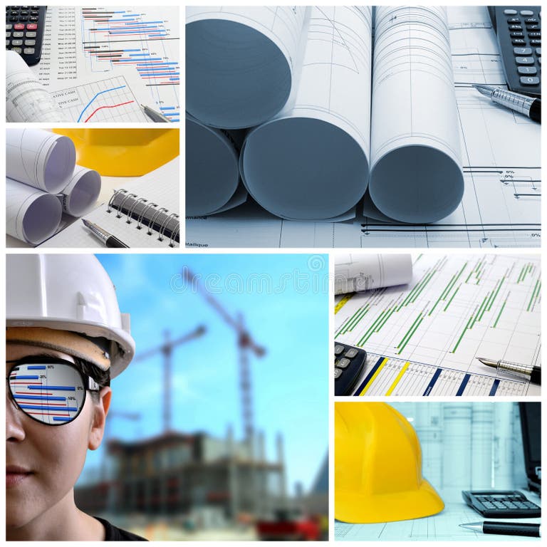 Project management collage stock image. Image of figure - 26618107