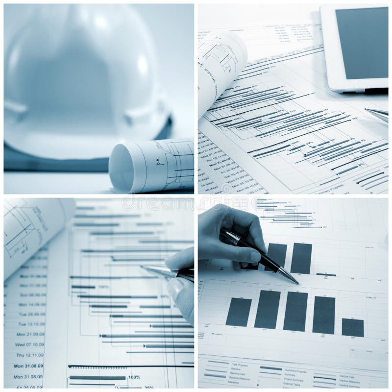 Project management collage stock image. Image of construction - 33393977