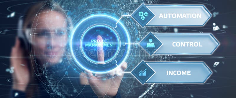 Project Management Concept. Business, Technology, Internet and Network ...