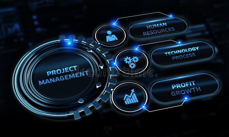 Project Management Concept. Business, Technology, Internet and Network ...