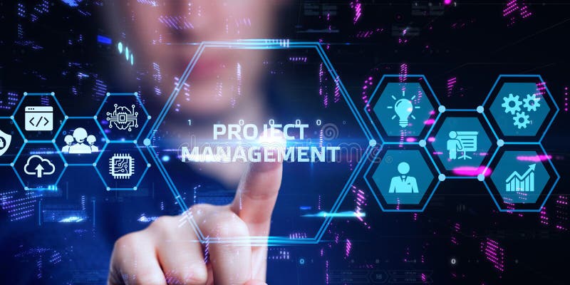 Project Management Concept. Business, Technology, Internet and Network ...