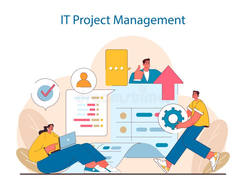 It Project Management Concept. the Coordination of Tasks, Collaborative ...