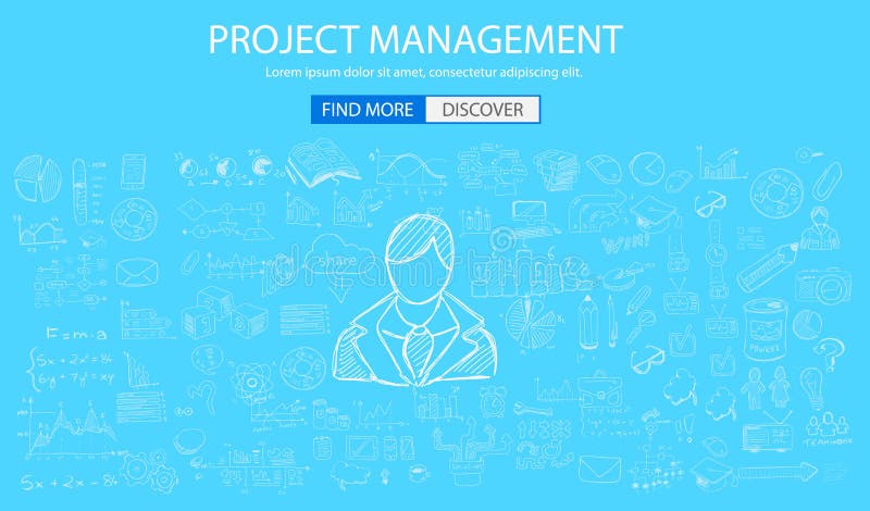 Project Management Concept with Doodle Design Style Stock Vector ...