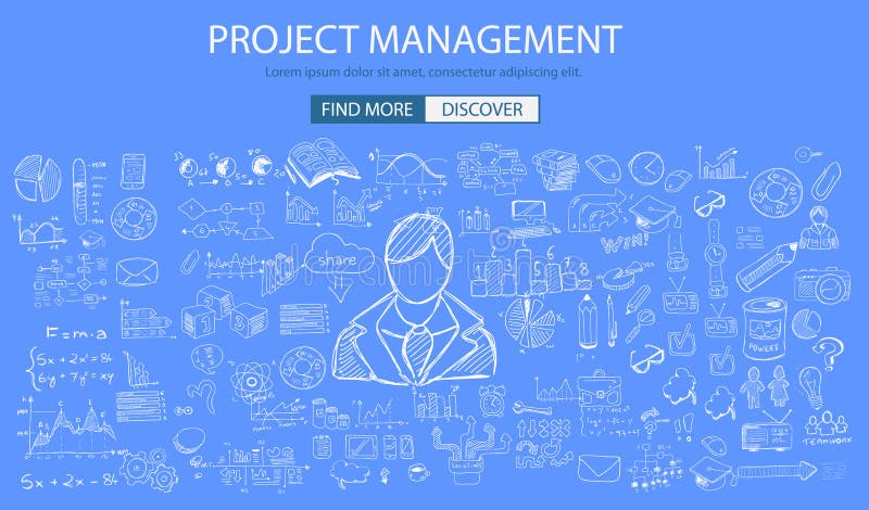 Project Management Concept with Doodle Design Style :people Inteview ...