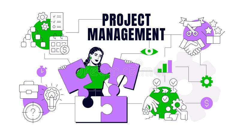 Project Management Concept Illustration Stock Vector - Illustration of ...