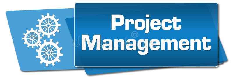 Project Management Blue Side Squares Stock Illustration - Illustration ...