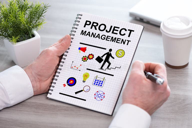 Project Management Concept on a Notepad Stock Photo - Image of plan ...