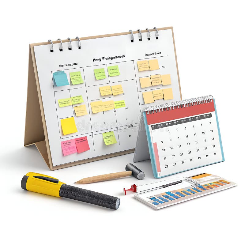 Project Management 3D Icon, Stock Illustration - Illustration of goal ...