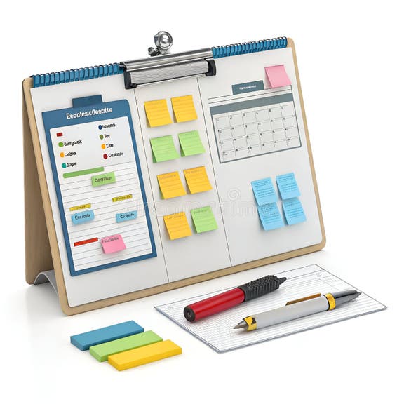 Project Management 3D stock illustration. Illustration of planning ...