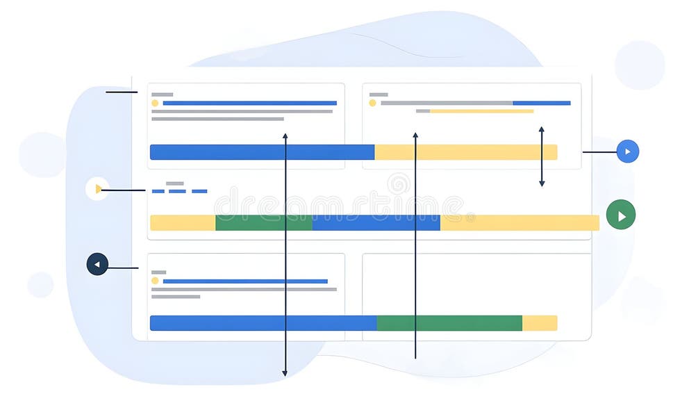 AI-Generated Project Timeline Stock Illustration - Illustration of ...